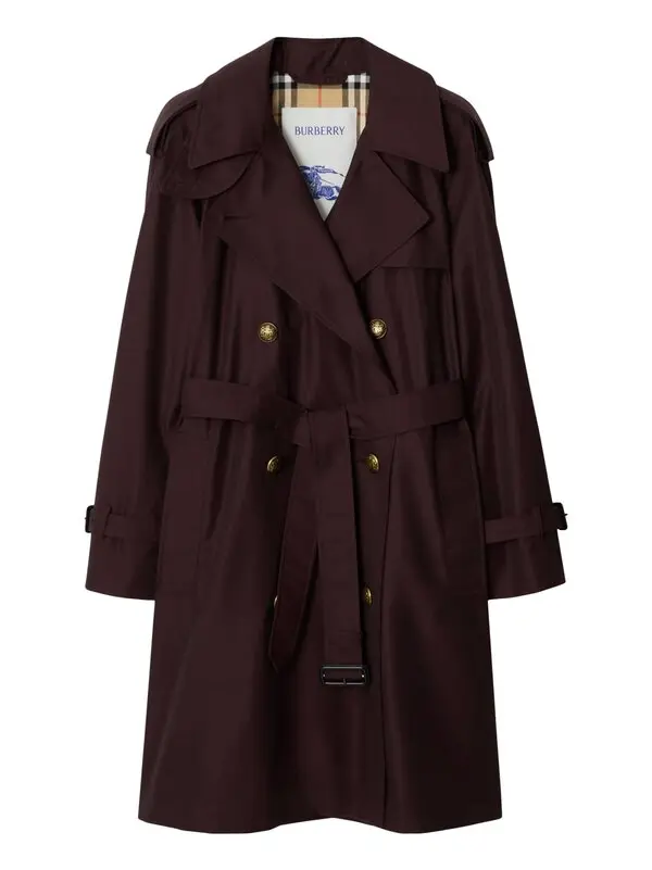 Burberry Castleford Mid-length Trench Coat - Red