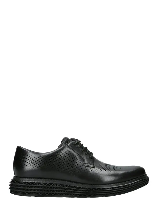 Cole Haan Leather Skyweave Oxford Sneakers - Black