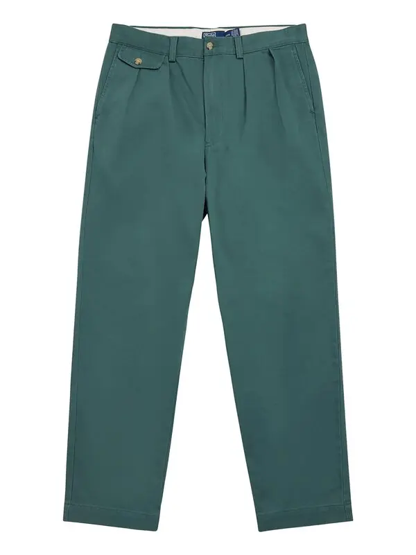 Polo Ralph Lauren Cotton Pleated Whitman Chinos - Green