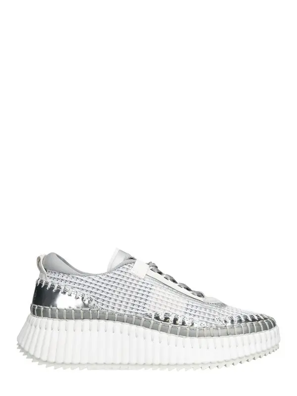 Chloé Nama Runner Sneakers - Silver
