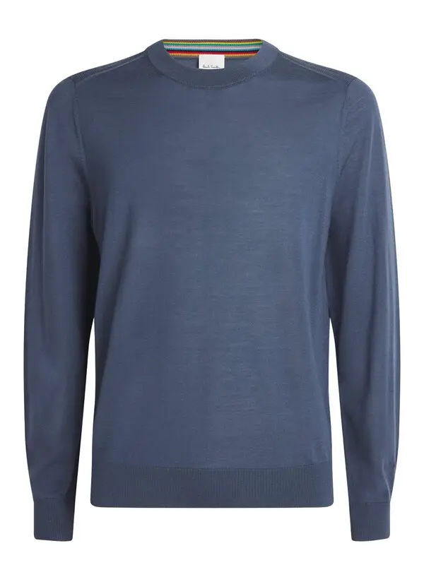 Paul Smith Merino Crew-neck Sweater - Blue