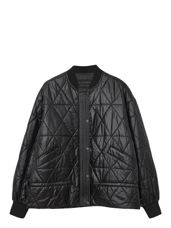 ALLSAINTS Quilted Alii Bomber Jacket - Black