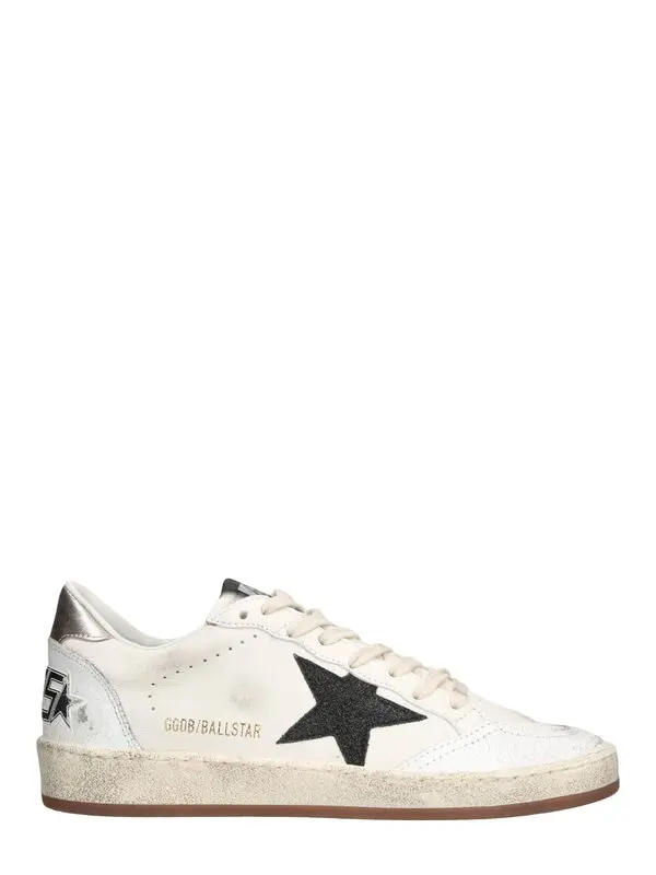 Golden Goose Leather Ball Star Sneakers - White