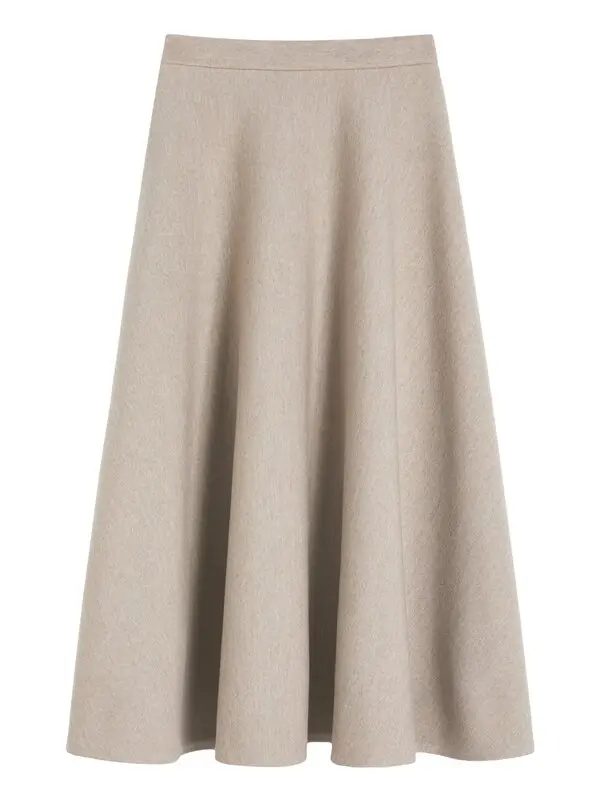 Max Mara Jersey Tech Midi Skirt - Beige