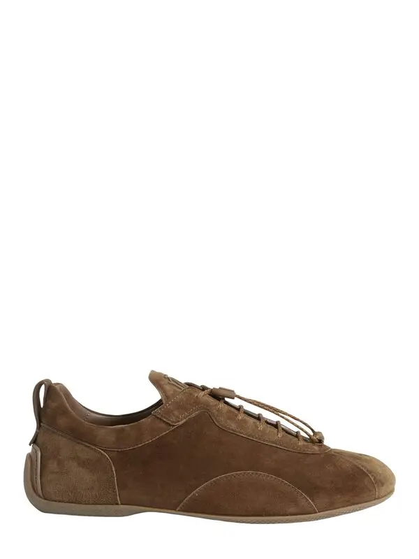 Dunhill Automotive Davies Suede Sneakers - Brown