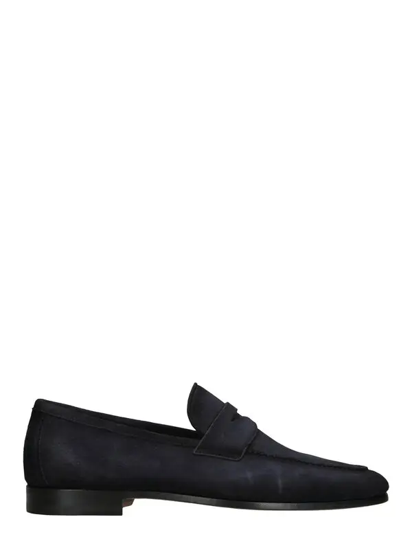 Magnanni Suede Diezma Loafers - Navy