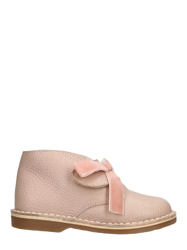 PAPOUELLI Leather Argenta Boots With Bow Detailing - Pink