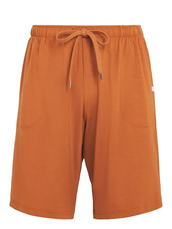Derek Rose Micro Modal Basel Sweat Shorts - Brown