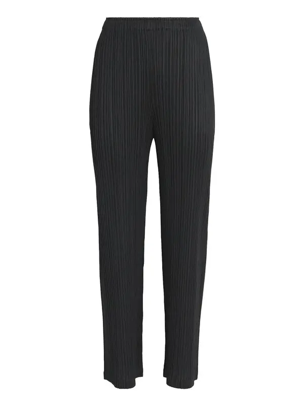 Issey Miyake Thicker Bottoms Pleated Trousers - Black