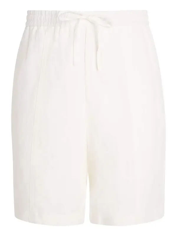 Emporio Armani Linen Bermuda Shorts - White