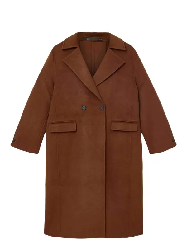 ALLSAINTS Wool-blend Sellma Overcoat - Brown