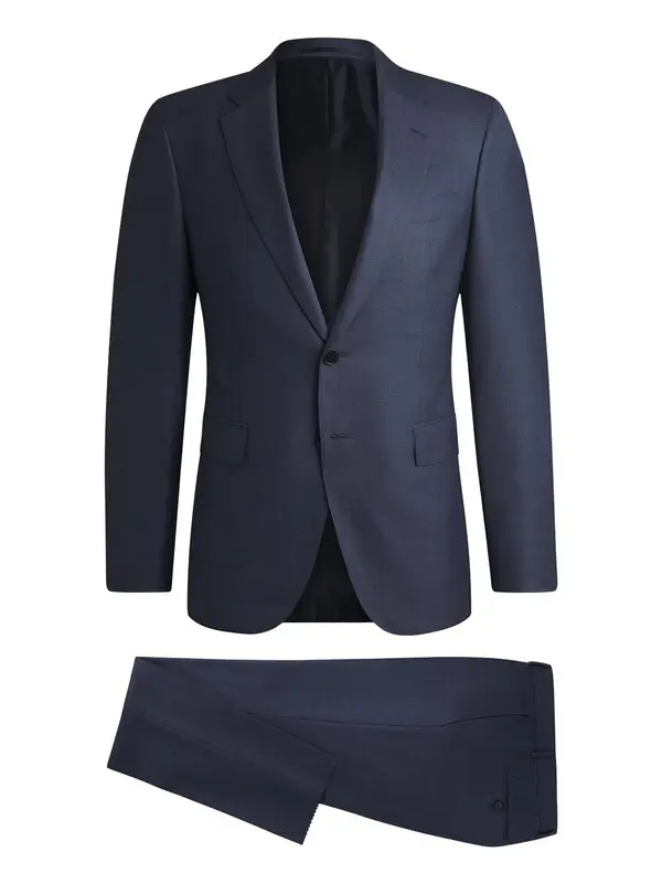 BOSS Virgin Wool-silk 2-piece Suit - Blue