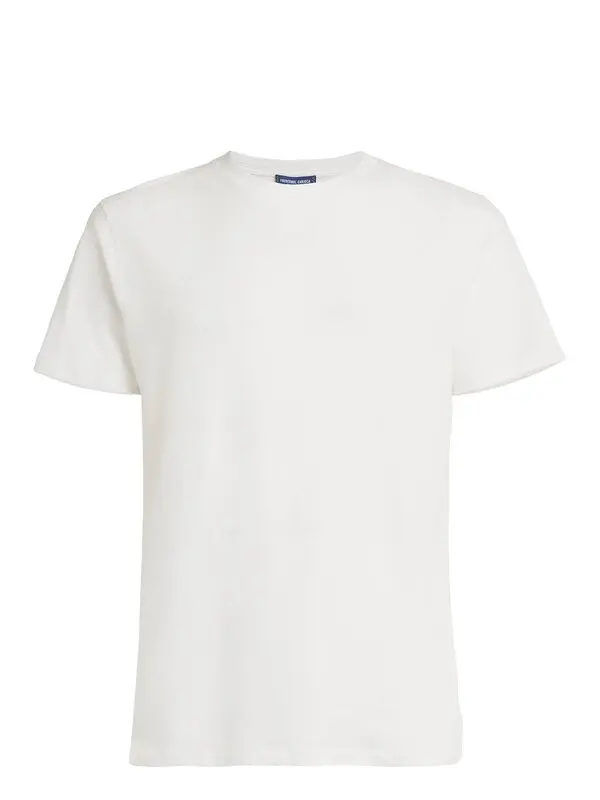 Frescobol Carioca Cotton-linen T-shirt - White