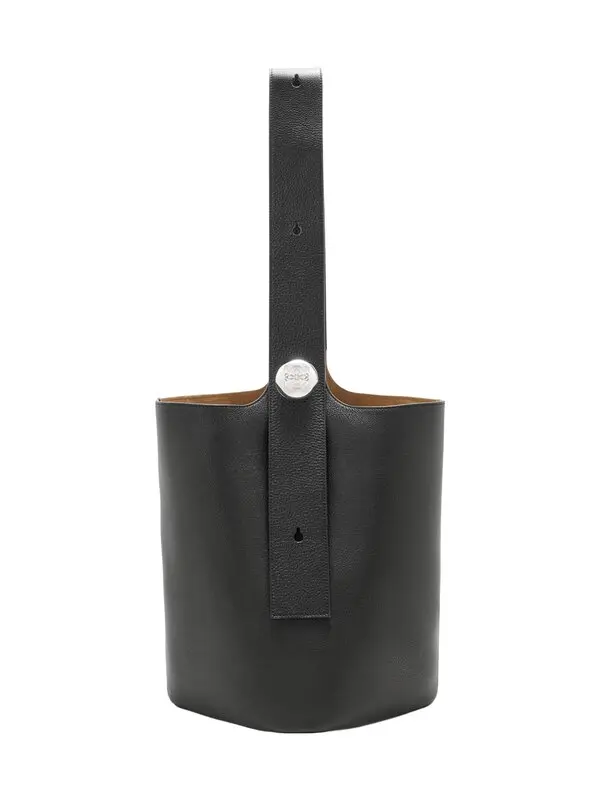 Loewe Large Leather Pebble Bucket Bag - Black
