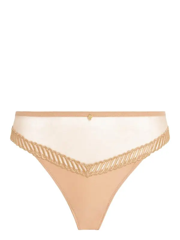 AUBADE Sheer Emotion Tanga - Beige