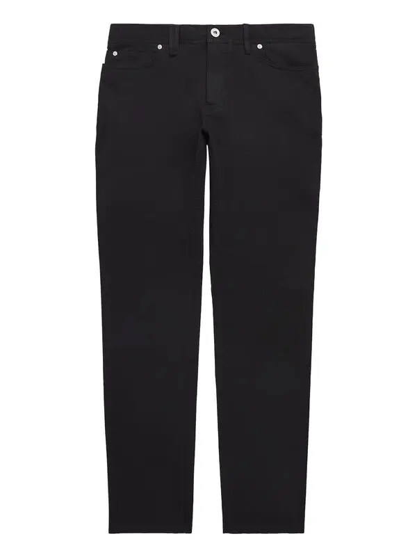 Brioni Organic Denim Meribel Straight Jeans - Black
