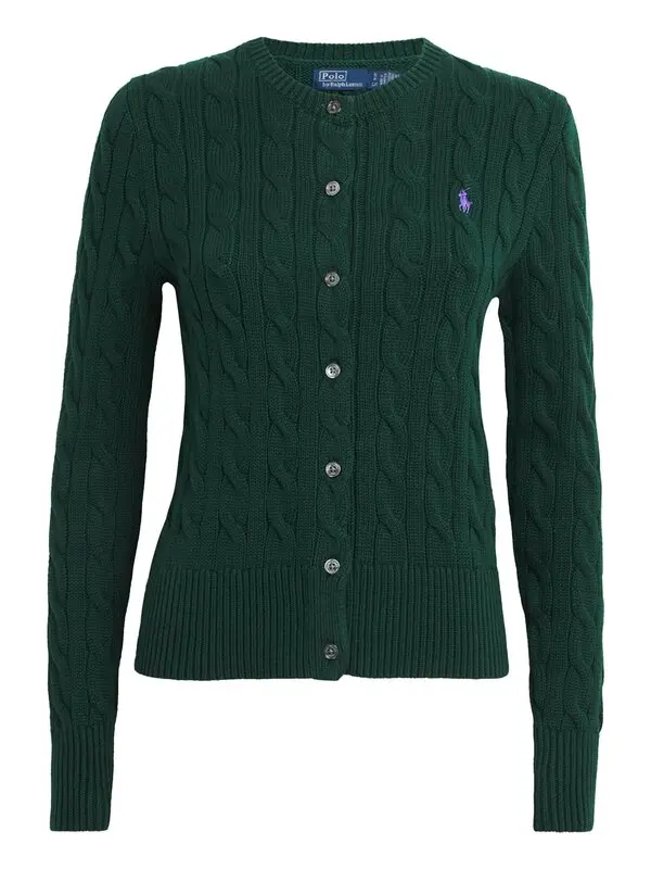 Polo Ralph Lauren Cotton Cable-knit Cardigan - Green
