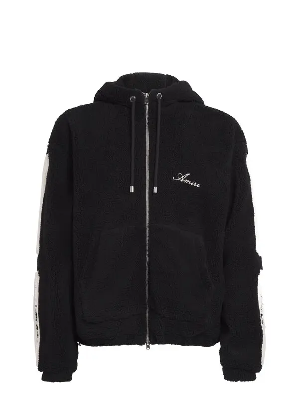 Amiri Fleece Bones Hoodie - Black