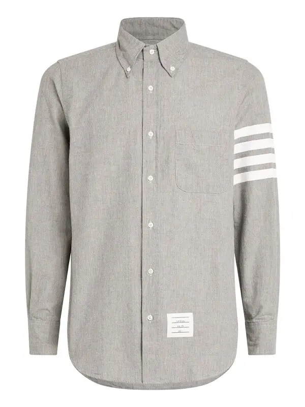 Thom Browne 4-bar Stripe Shirt - Grey