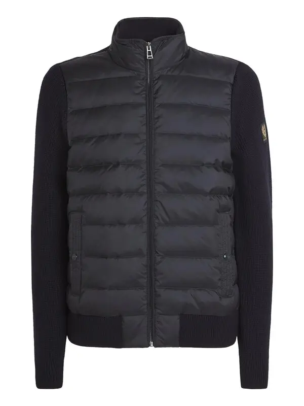 Belstaff Merino Wool Circuiteer Hybrid Jacket - Navy