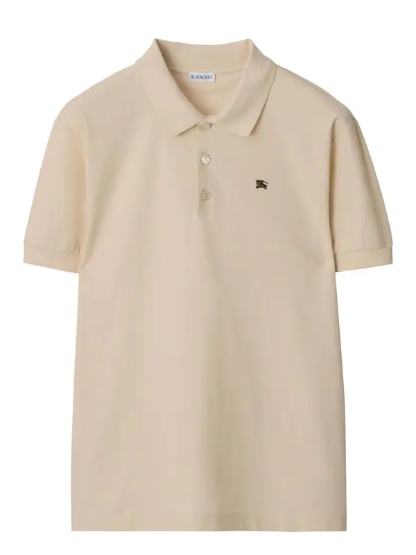 Burberry Cotton Ekd Polo Shirt - White