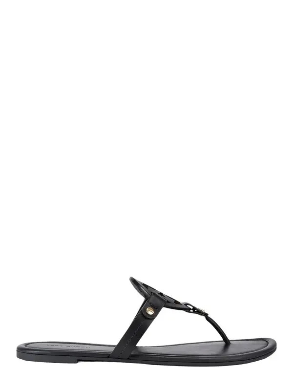 Tory Burch Miller Logo Sandals - Black