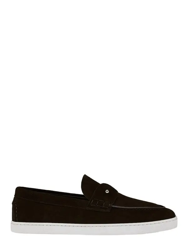 CHRISTIAN LOUBOUTIN Chambeliboat Leather Loafers - Brown