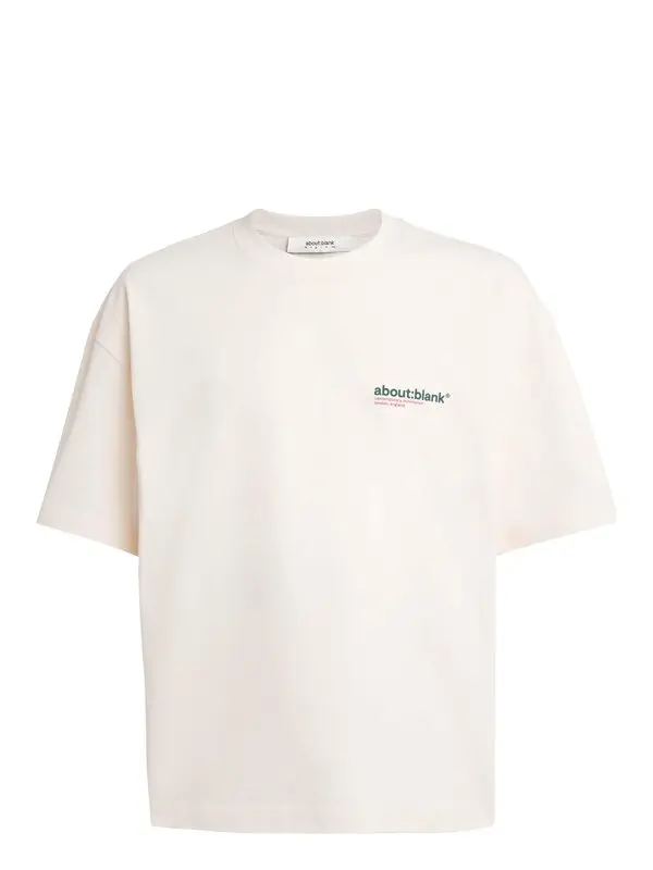 ABOUT:BLANK Cotton Logo T-shirt - White