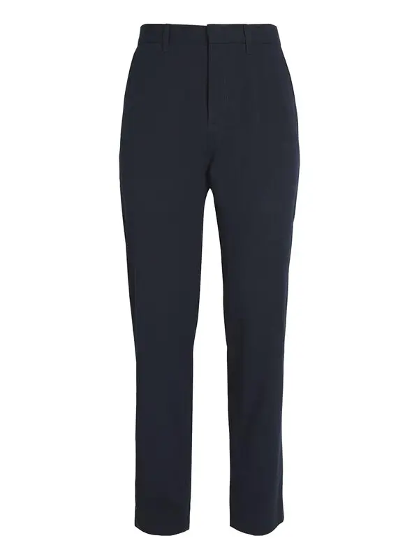 Vince Cotton Owen Straight Trousers - Navy