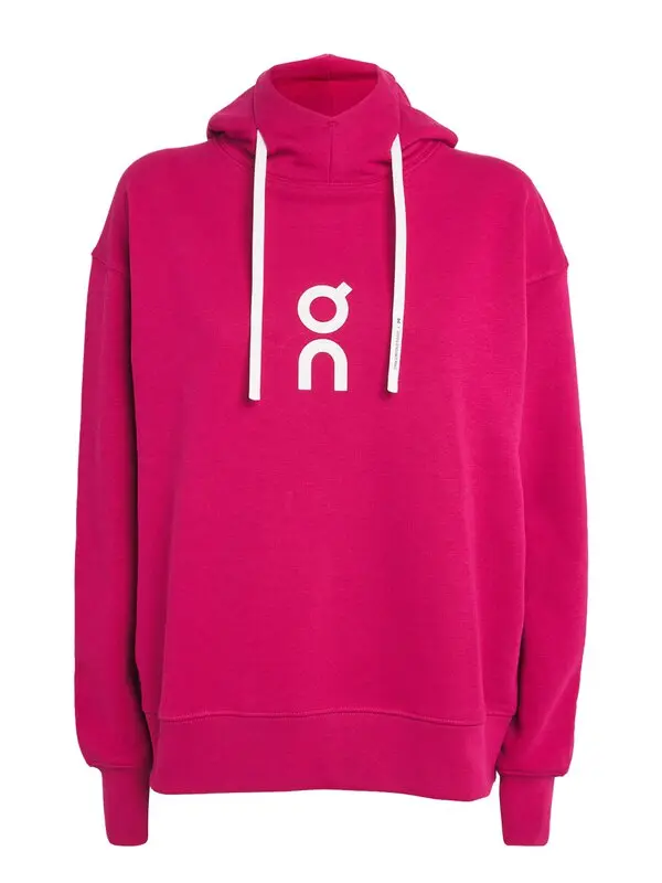 On Organic Cotton-blend Club Hoodie - Pink