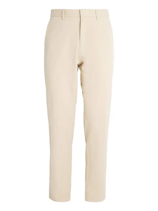Vince Cotton Owen Straight Trousers - Beige