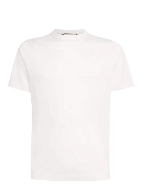 Canali Cotton Double-neck T-shirt - White