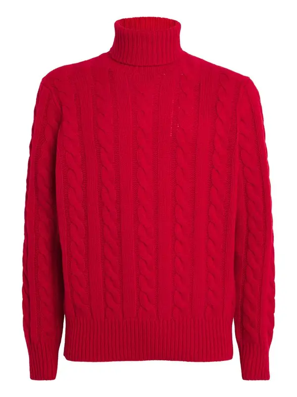 Polo Ralph Lauren Wool-cashmere Rollneck Sweater - Red