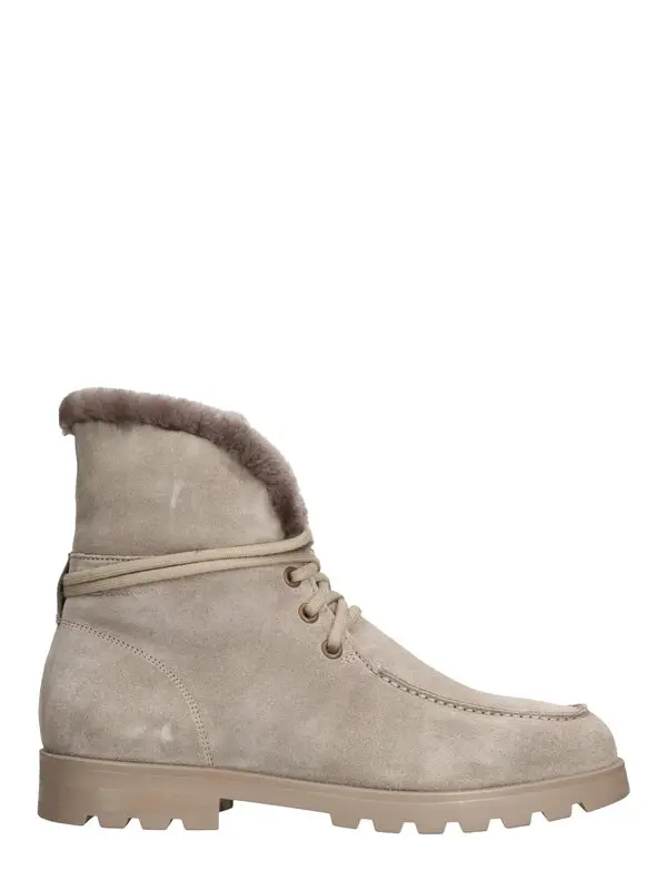 Santoni Suede Detroit Boots - Grey