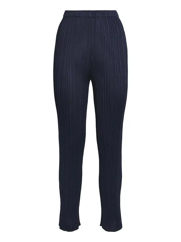 Issey Miyake Pleated Trousers - Navy
