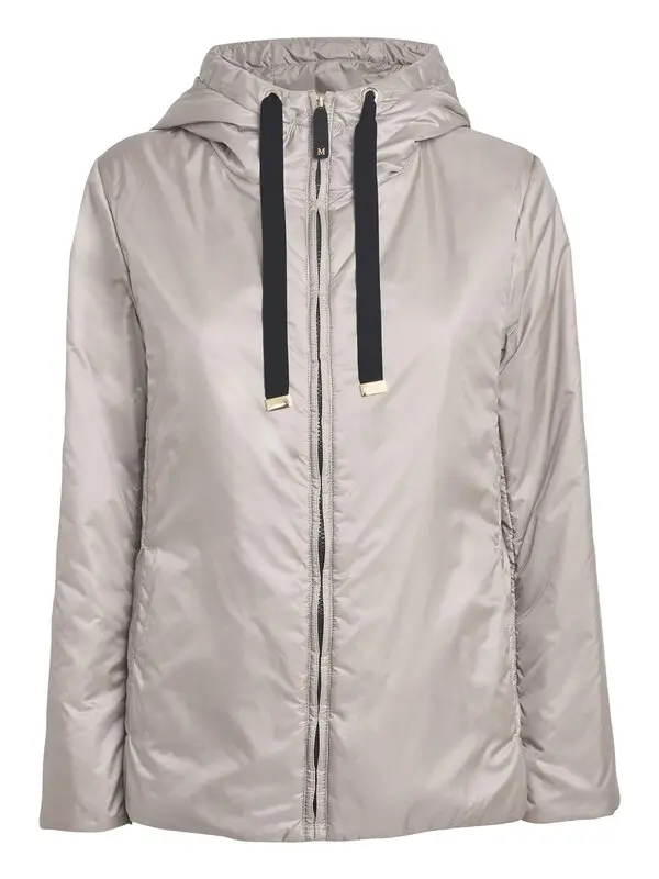 Max Mara The Cube Hooded Puffer Jacket - Grey