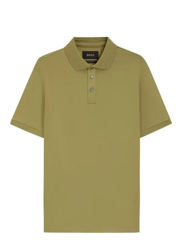 BOSS Mercerised Cotton Polo Shirt - Green