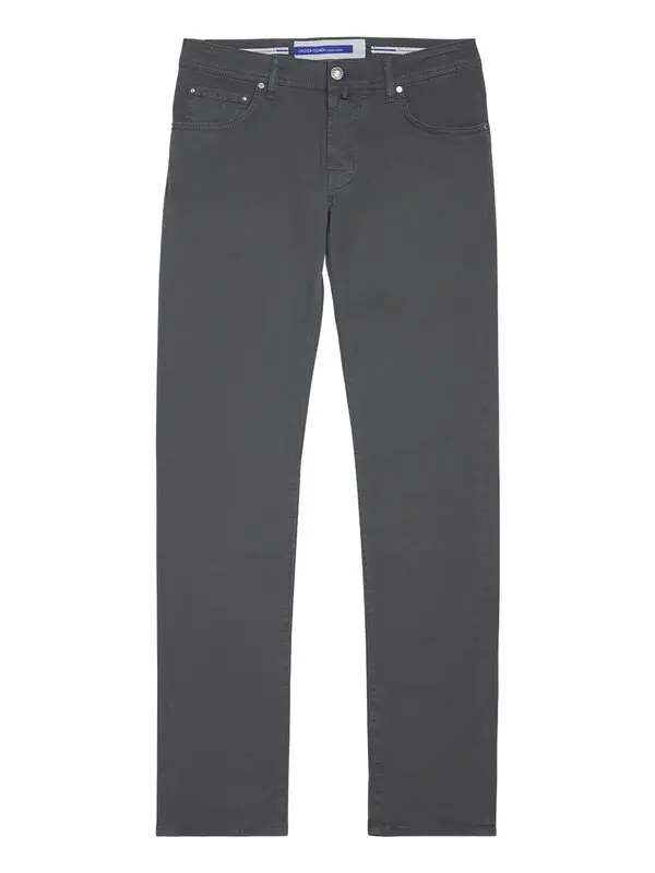 Jacob Cohen Stretch-cotton Nick Slim Chinos - Black