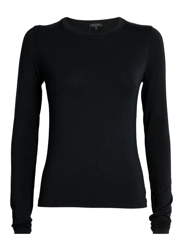 Rag & Bone Luca Long-sleeved T-shirt - Black
