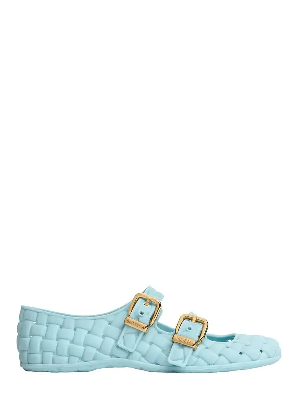 Bottega Veneta Amy Mary Jane Flats - Blue
