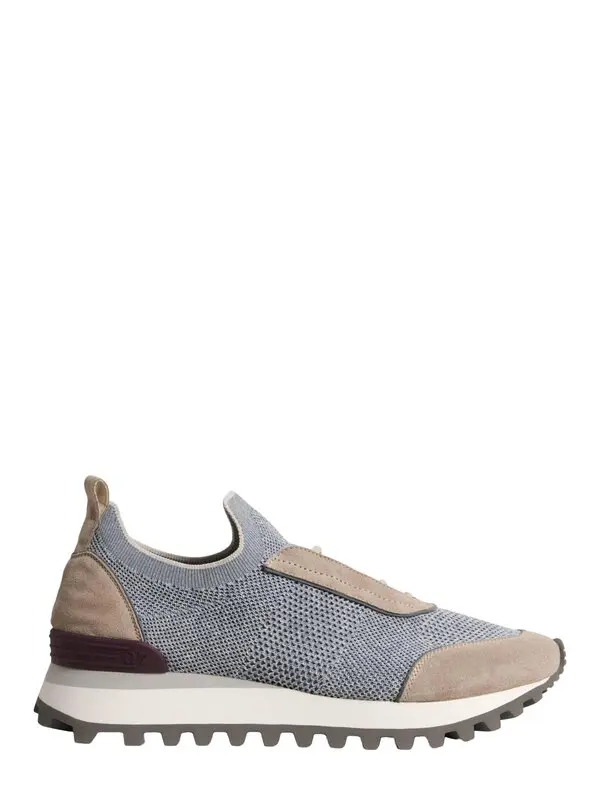 Eleventy Knitted Low-top Sneakers - Grey