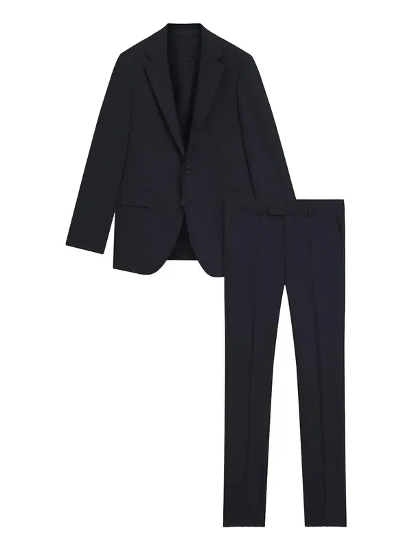 BOSS Virgin Wool-silk 2-piece Suit - Blue