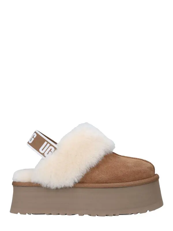 UGG Funkette Flatform Slippers - Brown