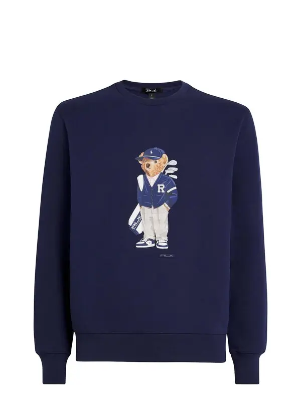 Rlx Ralph Lauren Cotton-blend Performance Sweatshirt - Navy