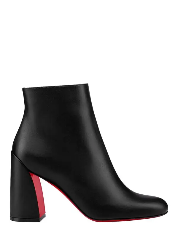 CHRISTIAN LOUBOUTIN Jane 85 Leather Heeled Boots - Black