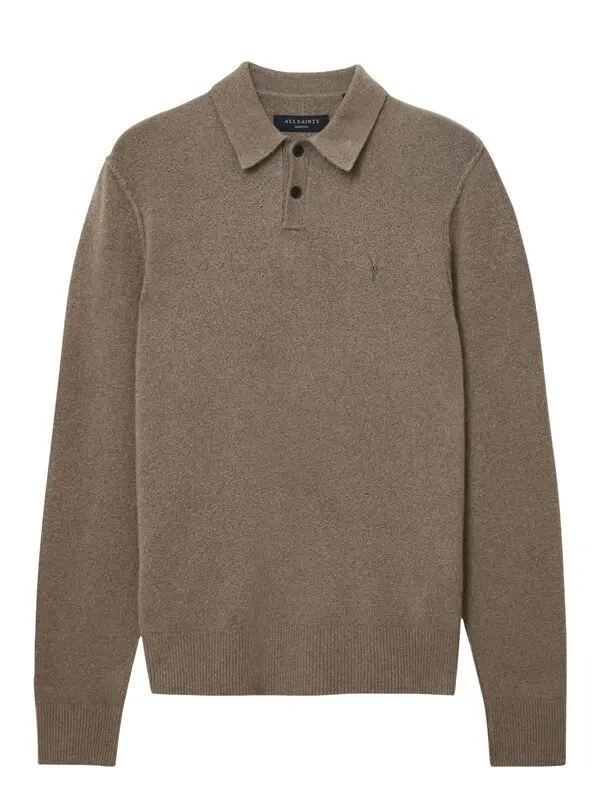 ALLSAINTS Statten Polo Sweater - Green