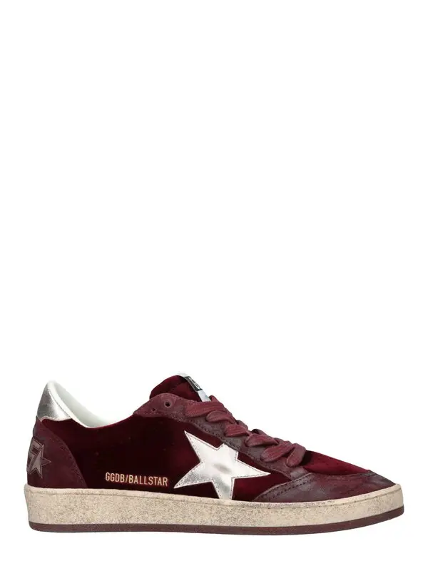 GOLDEN GOOSE Suede Ball Star Sneakers - Red