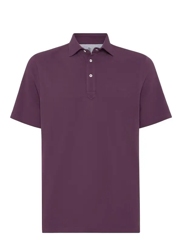Brunello Cucinelli Cotton Piqué Polo Shirt - Red