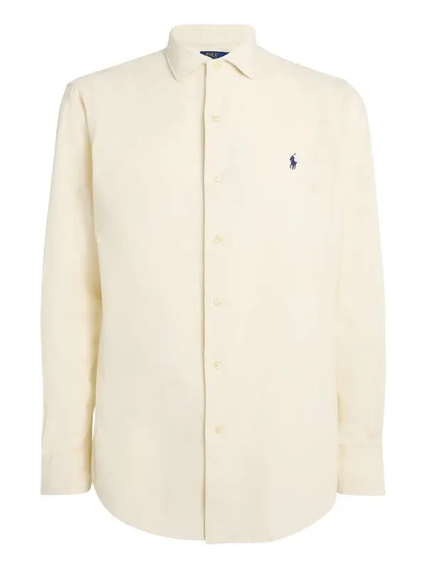 Polo Ralph Lauren Cotton Corduroy Logo Shirt - Neutral