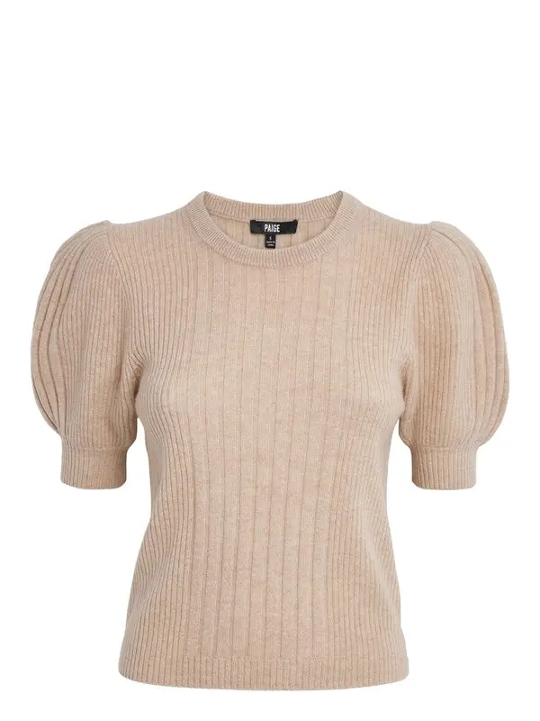 Paige Cashmere Kato Top - Beige